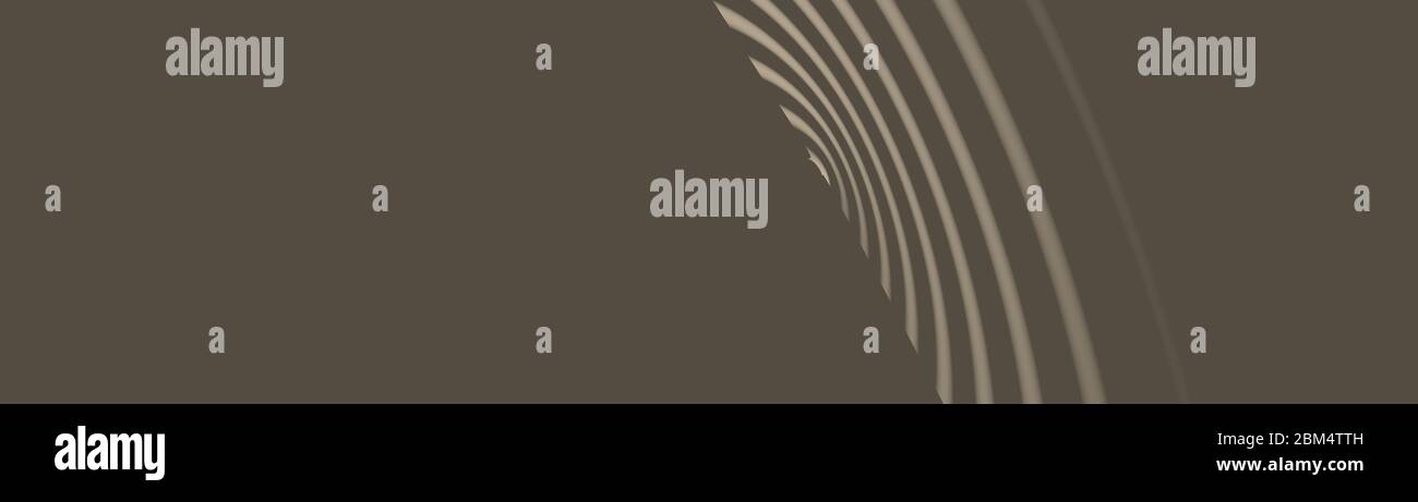 Ultra wide 3D illustration of a geometrical shape of BURLY WOOD color ...