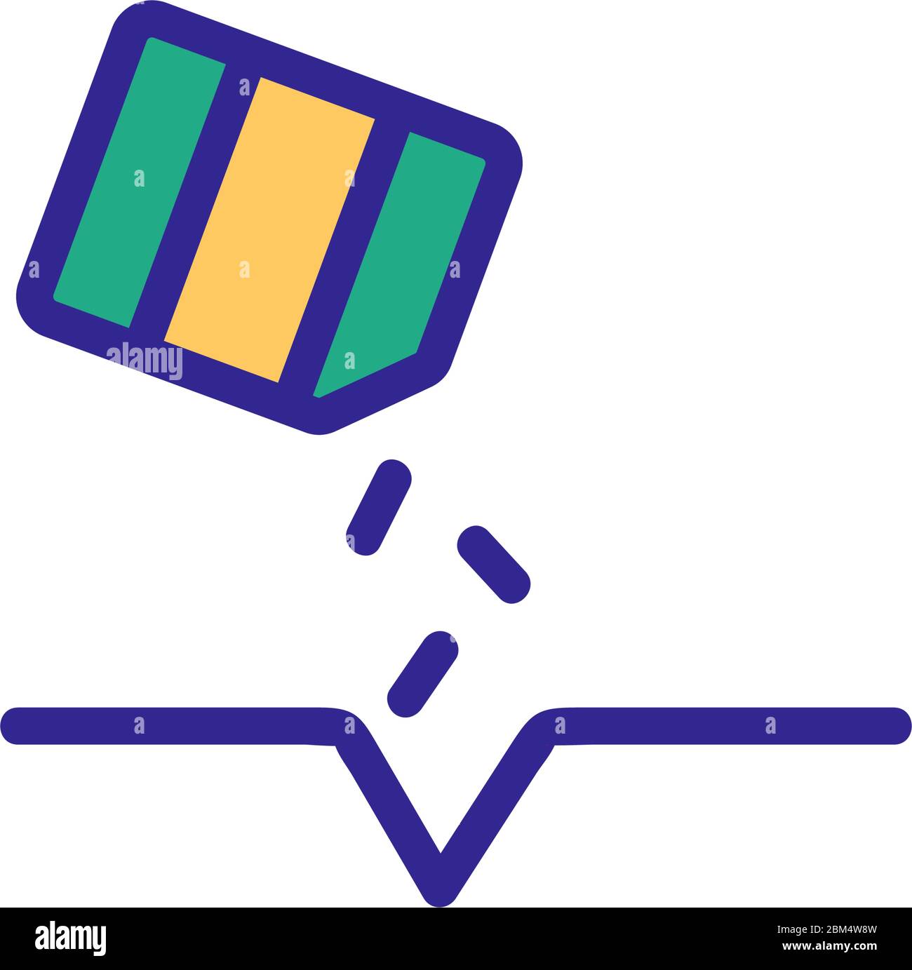 sowing seeds in ground icon vector outline illustration Stock Vector ...