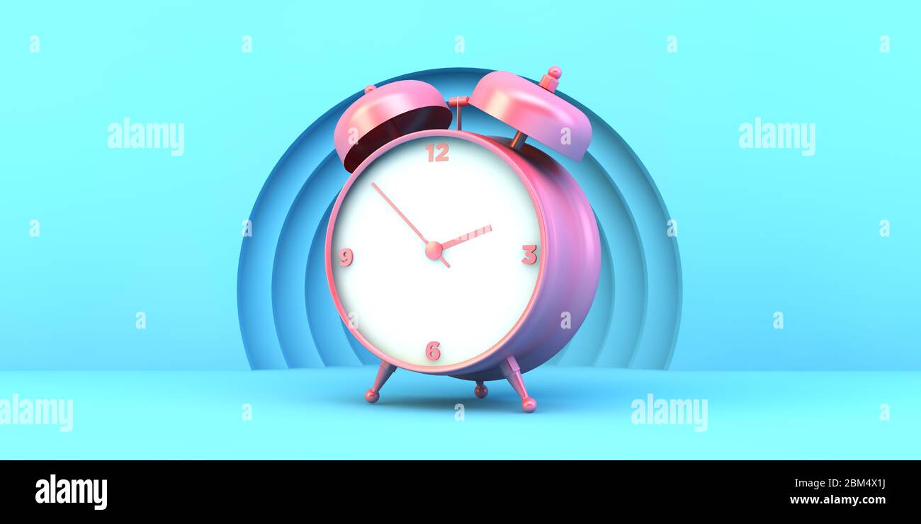 Blue alarm clock bells hi-res stock photography and images - Alamy