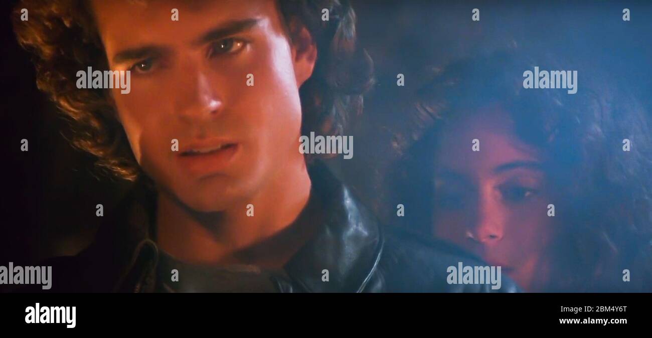 USA. Jason Patric and Jami Gertz in ©Warner Bros. movie: The Lost Boys ...