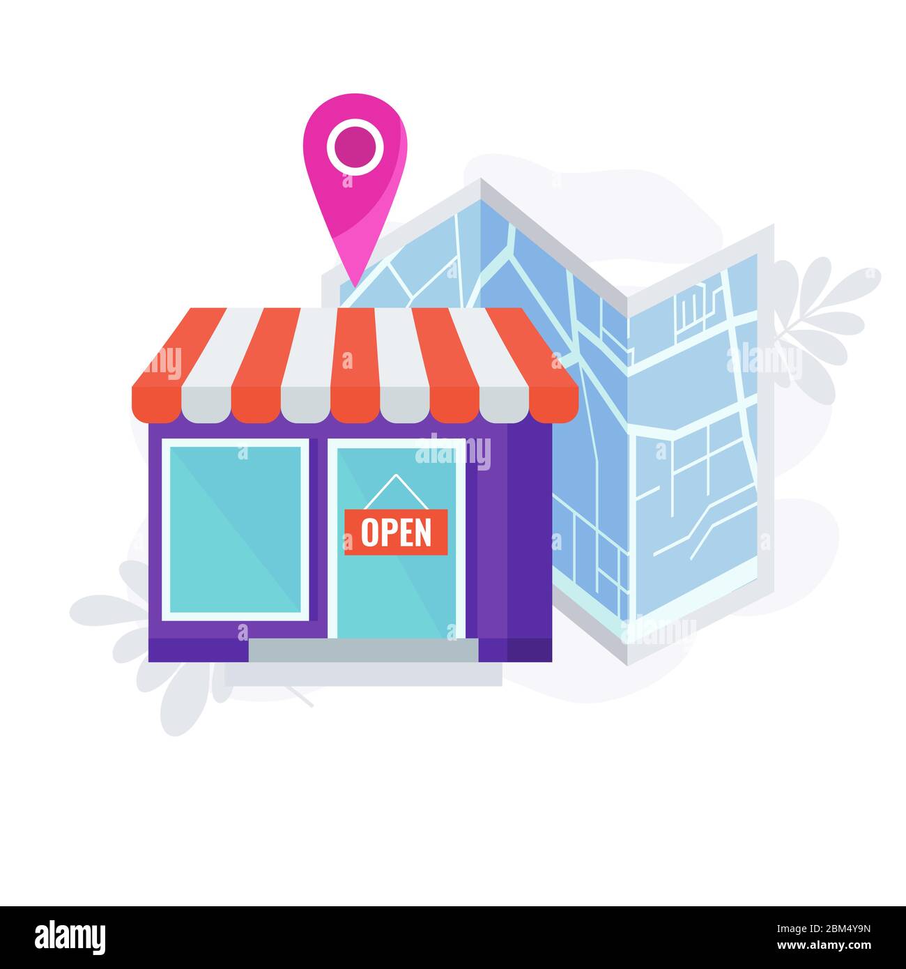 Place, store infographics pictogram. Four 4 PS marketing mix Stock ...