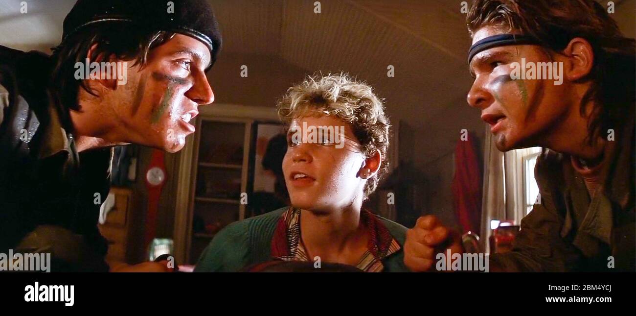 USA. Corey Haim , Corey Feldman and Jamison Newlander in a scene from ...