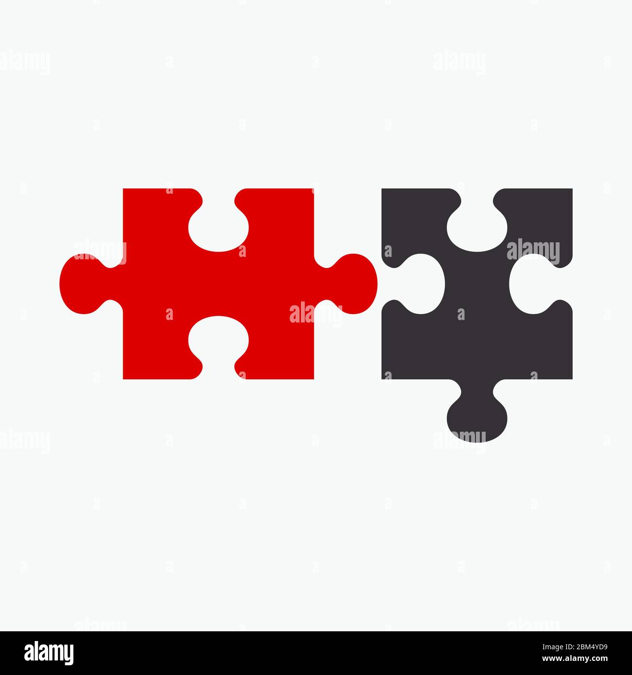 Business concept puzzles. Flat vector cartoon illustration Stock Vector ...