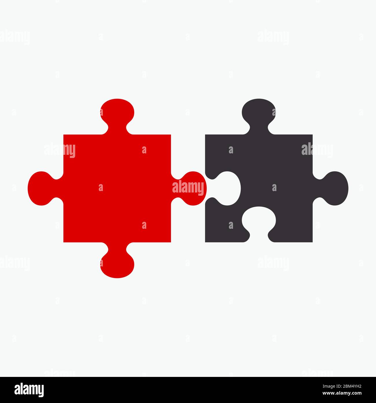 Business concept puzzles. Flat vector cartoon illustration Stock Vector ...