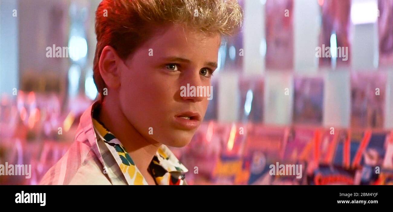 USA. Corey Haim in a scene from ©Warner Bros. movie: The Lost Boys ...
