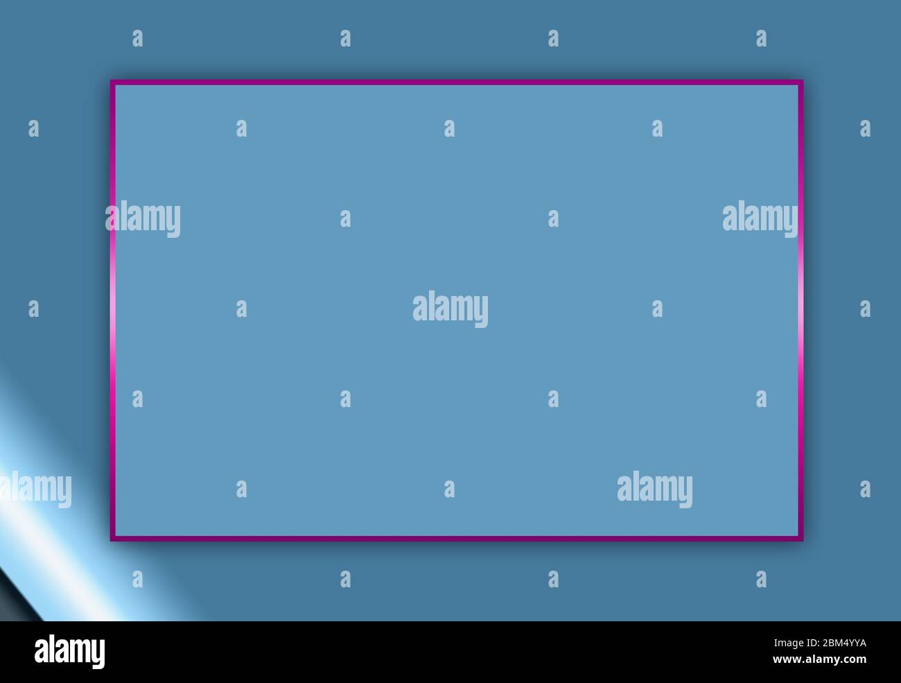 Empty Rectangle Box Purple Frame On Very Modern & Clean Elegant Blue ...