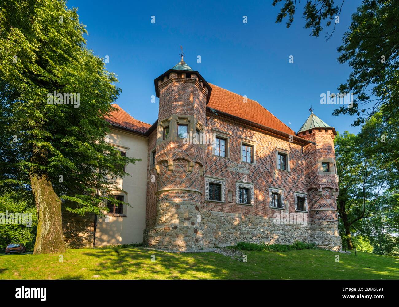 Gothic castle, 15th century, at Debno, Malopolska aka Lesser Poland ...