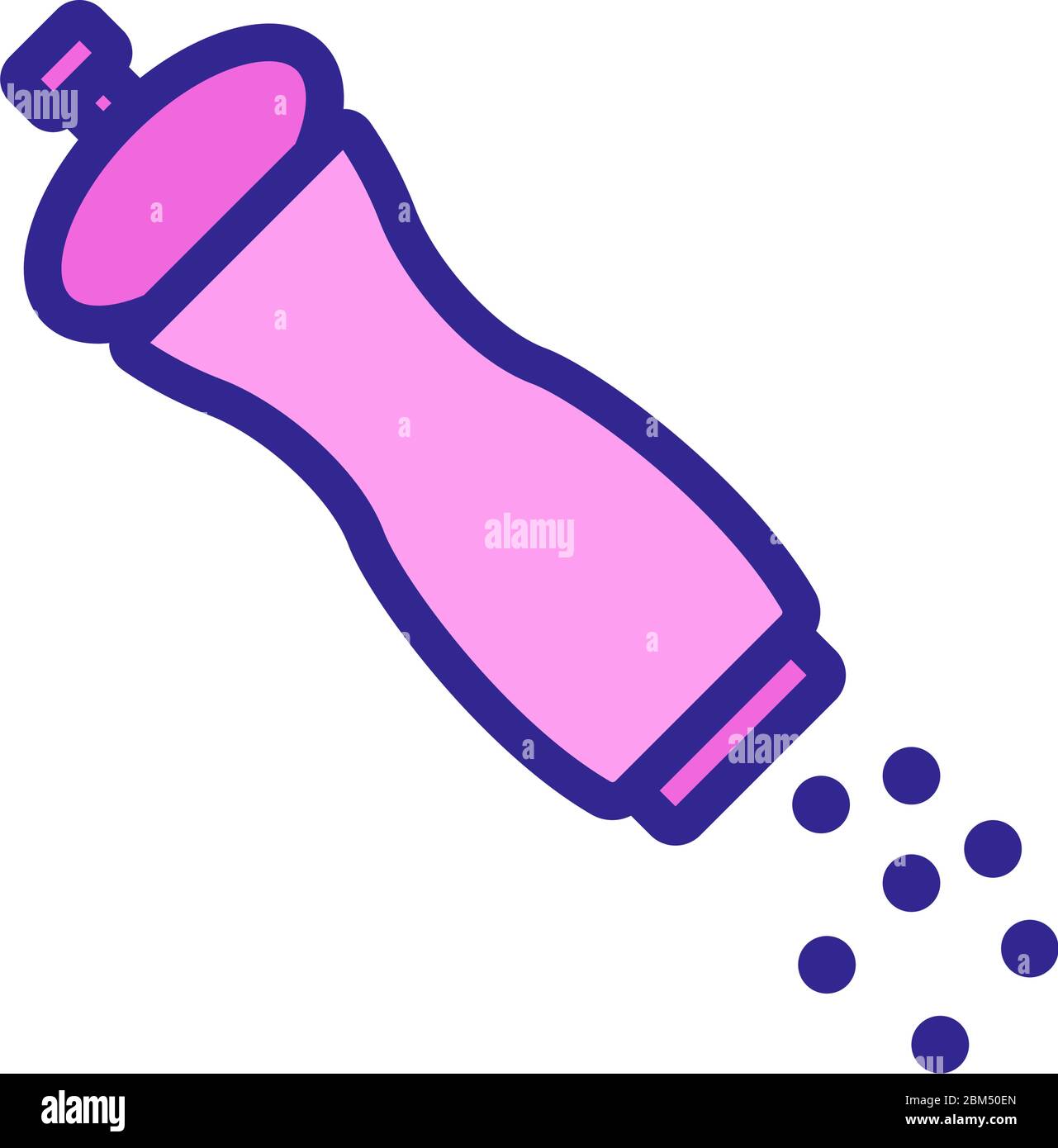 hand salt shaker icon vector outline illustration Stock Vector Image ...