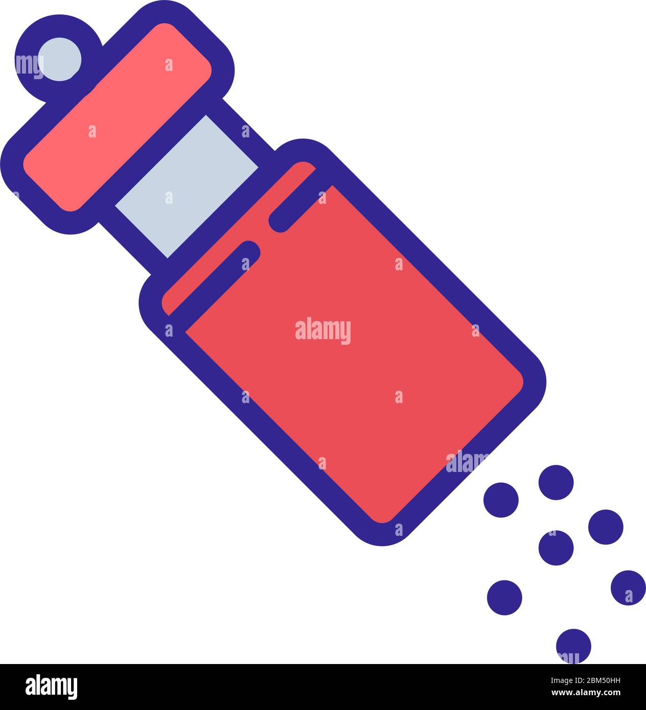 manual pepper shaker icon vector outline illustration Stock Vector ...