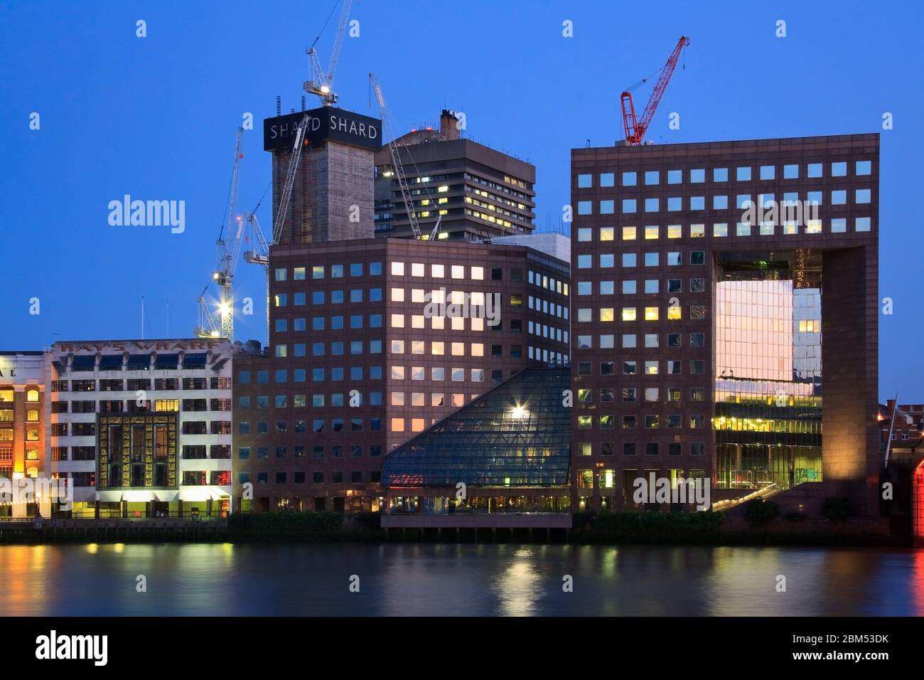 Office buildings at Southbank at dusk Stock Photo - Alamy