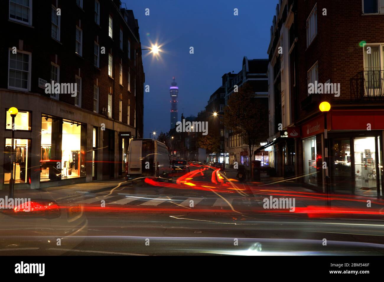 London traffic trail hi-res stock photography and images - Alamy