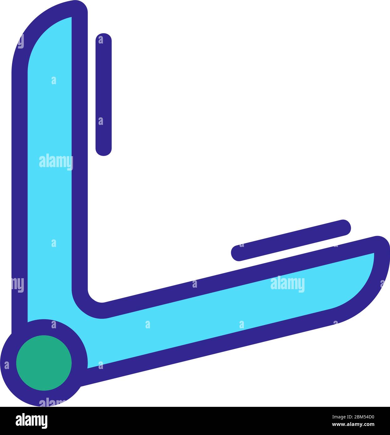 maximally open hair straightener icon vector outline illustration Stock ...