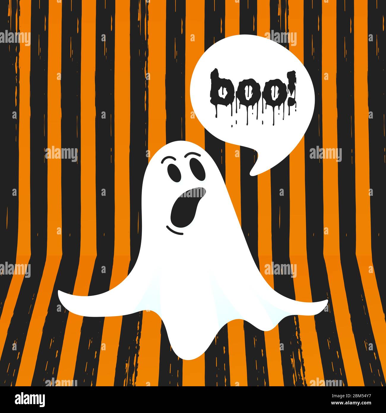 Boo ghost halloween message concept. Flying halloween funny spooky ...