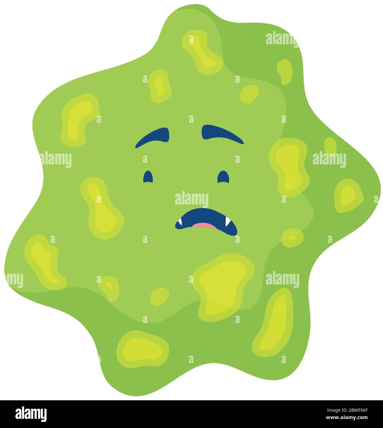 bacterium comic character isolated icon Stock Vector Image & Art - Alamy