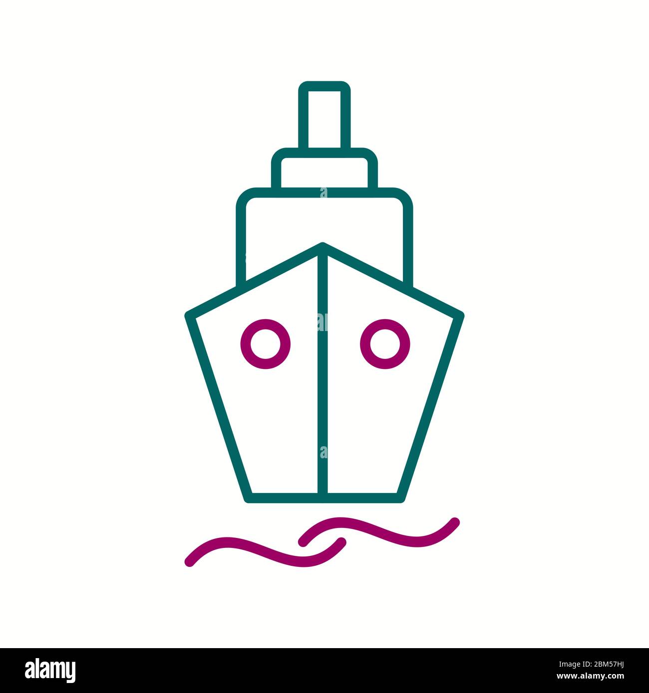 Beautiful Ship Vector line icon Stock Vector Image & Art - Alamy