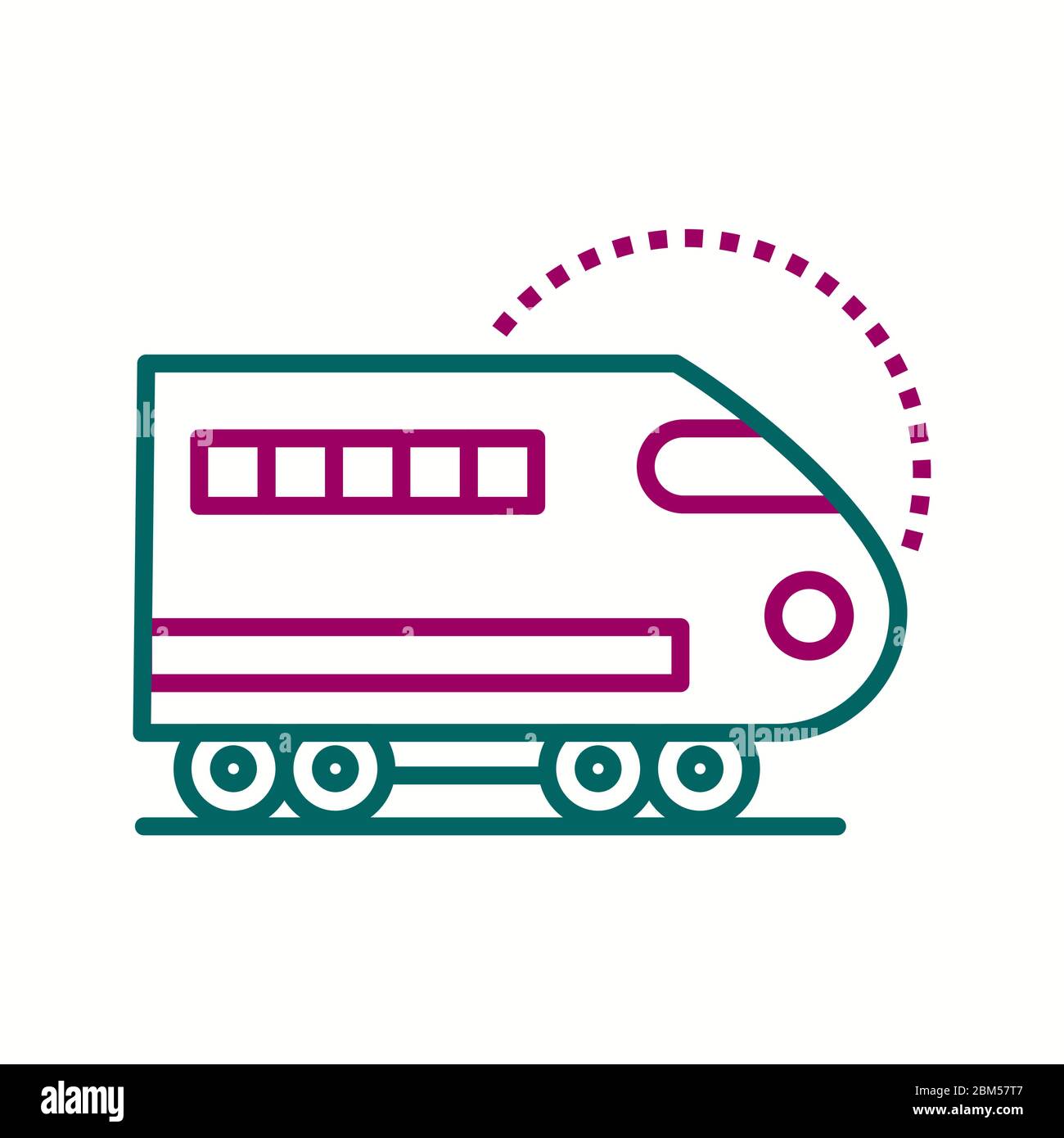 Beautiful Bullet train Vector line icon Stock Vector Image & Art - Alamy