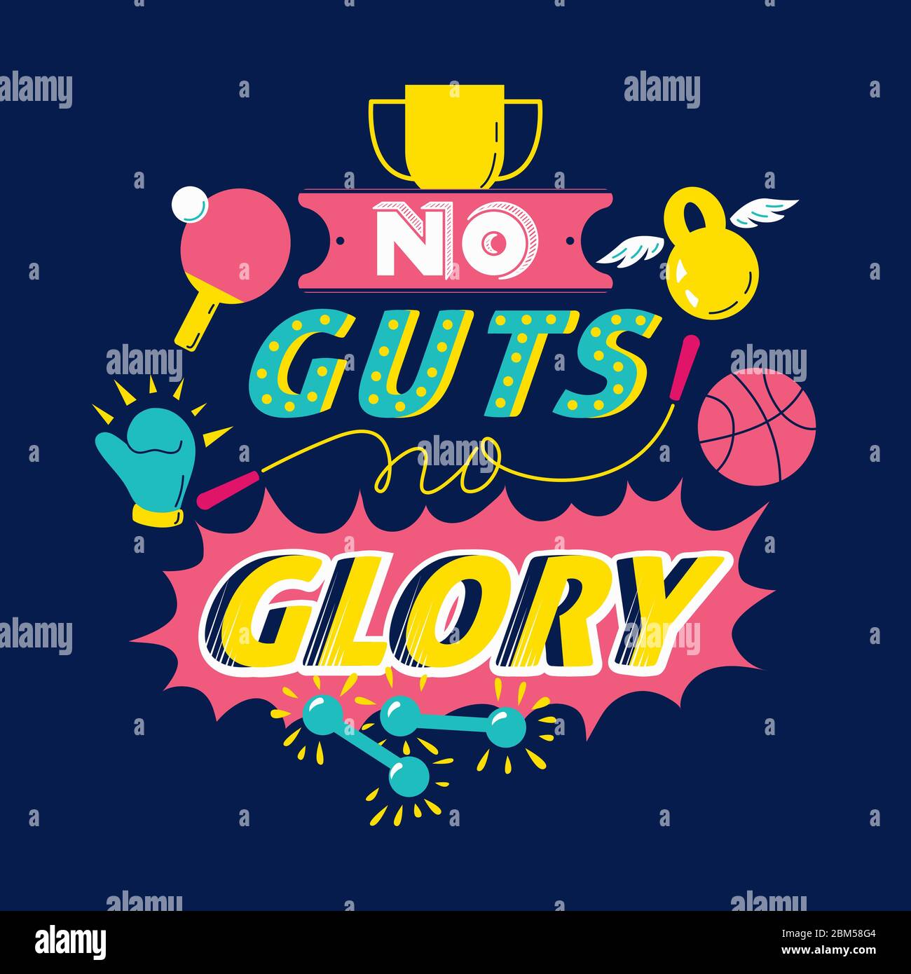 Inspirational quote on sport theme Stock Vector Image & Art - Alamy
