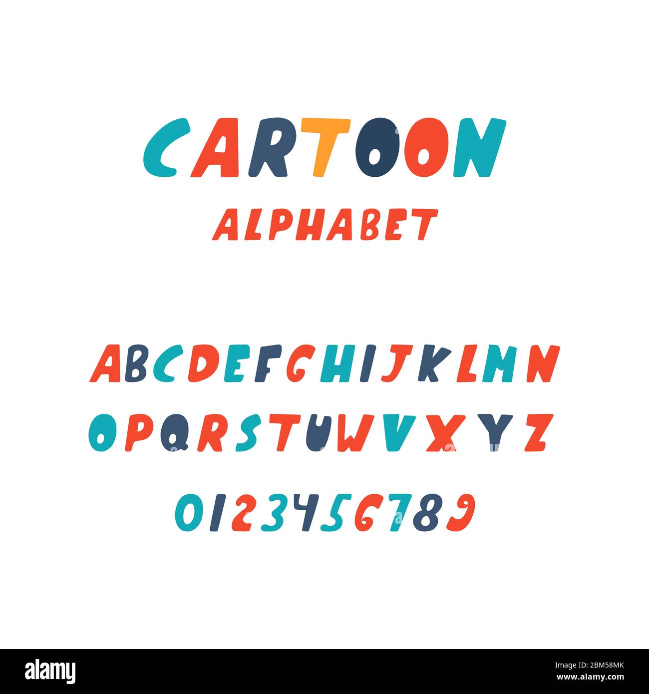 Hand drawn letter vector collection. Latin alphabet in capital letters ...