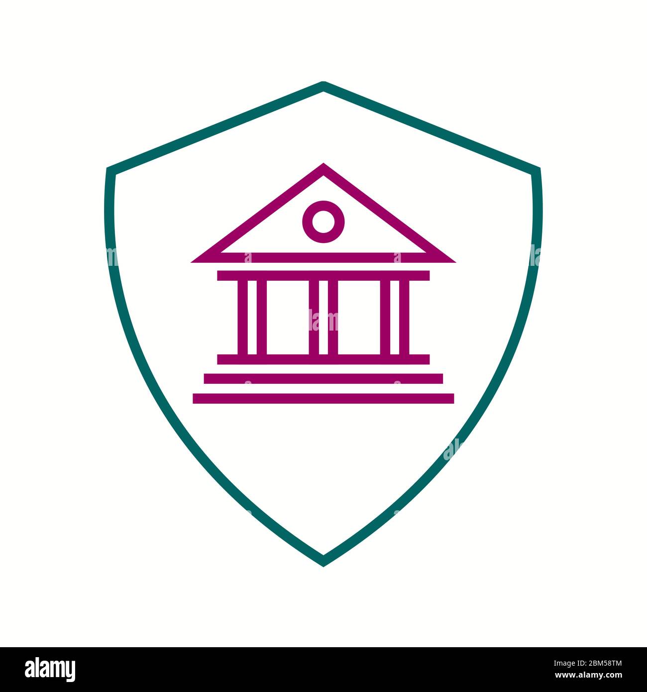 Beautiful Bank Vector line icon Stock Vector Image & Art - Alamy