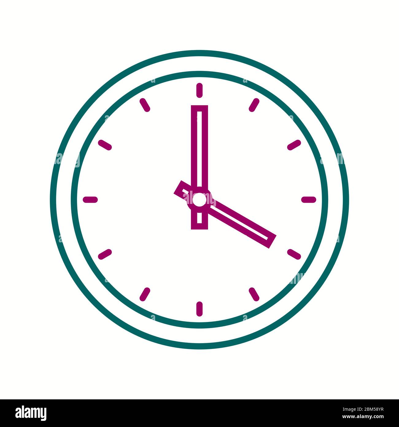 Beautiful Clock Vector line icon Stock Vector Image & Art - Alamy