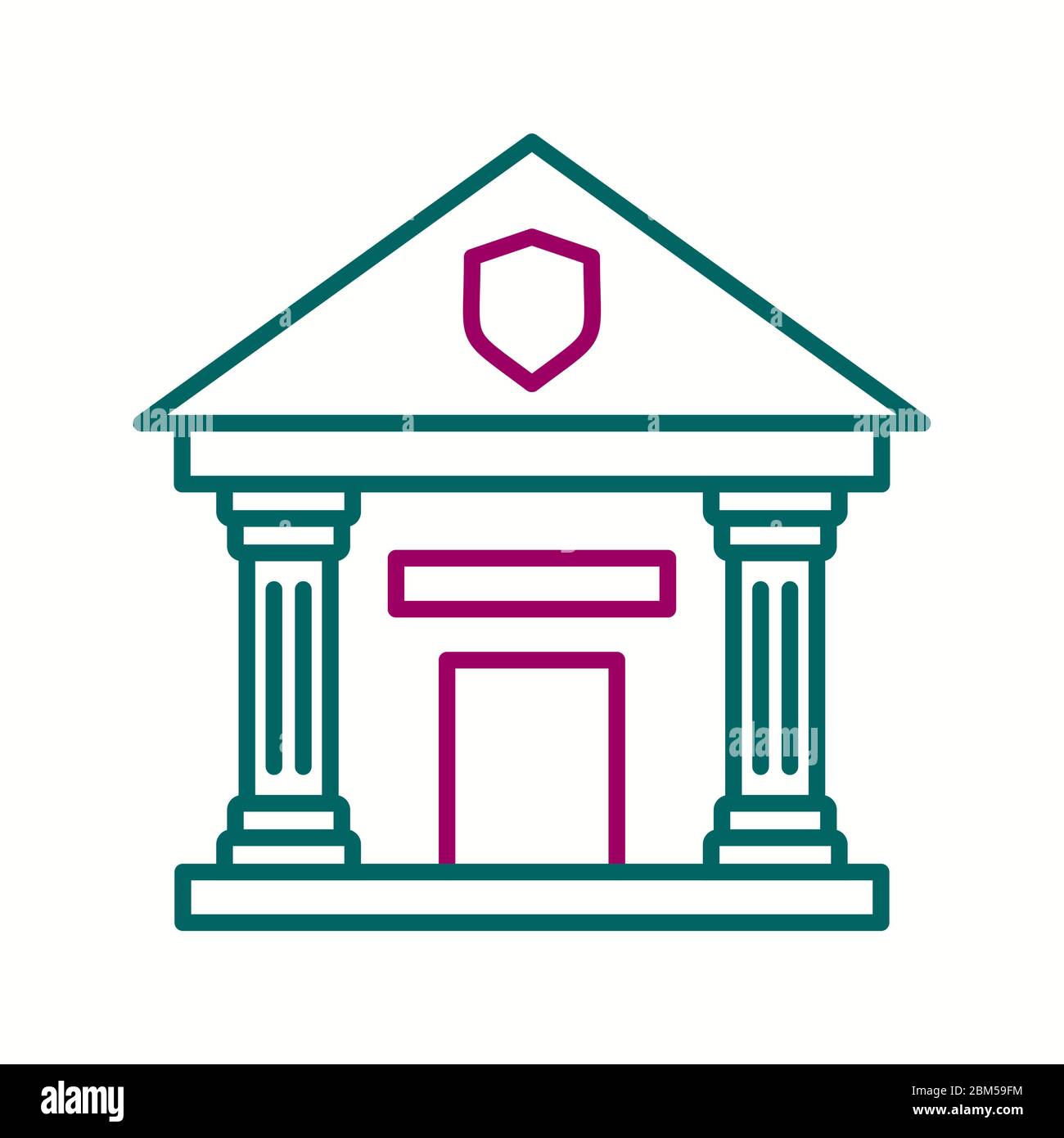Beautiful Bank Vector line icon Stock Vector Image & Art - Alamy