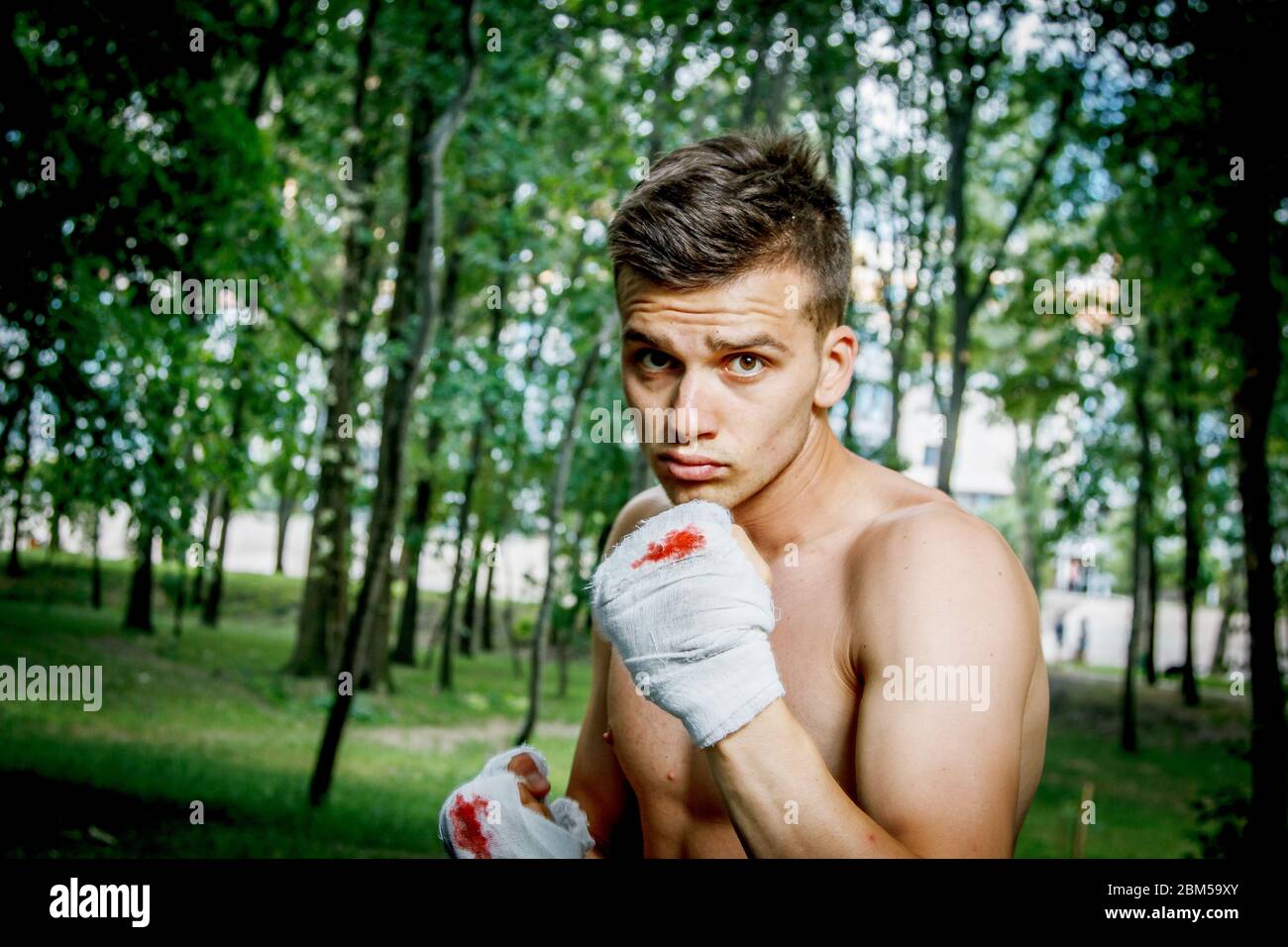 Mma blood hi-res stock photography and images - Alamy