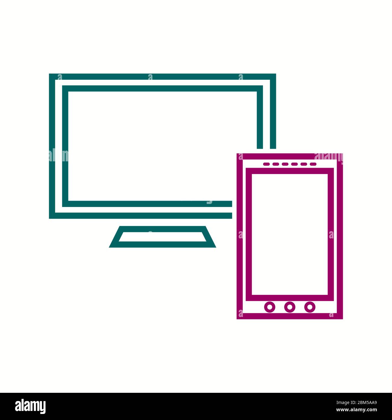 Beautiful Screens vector line icon Stock Vector Image & Art - Alamy