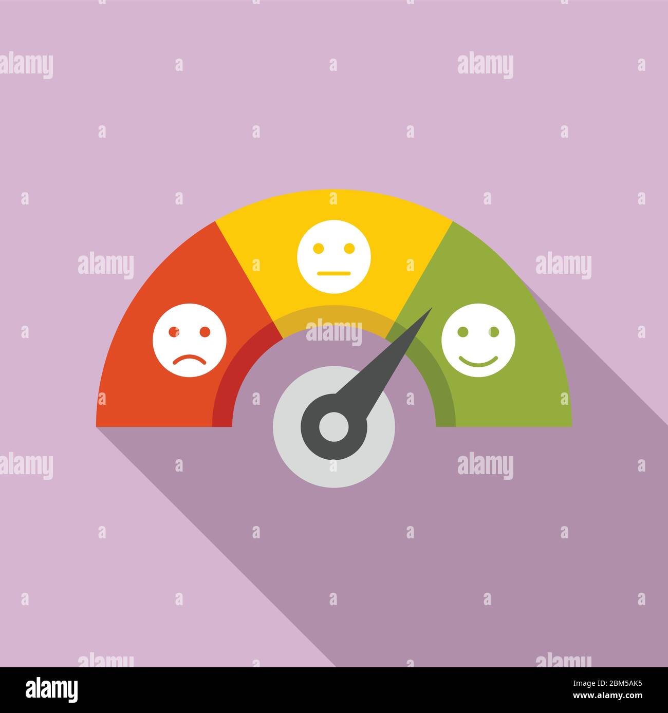 Smiling credit score icon. Flat illustration of smiling credit score ...