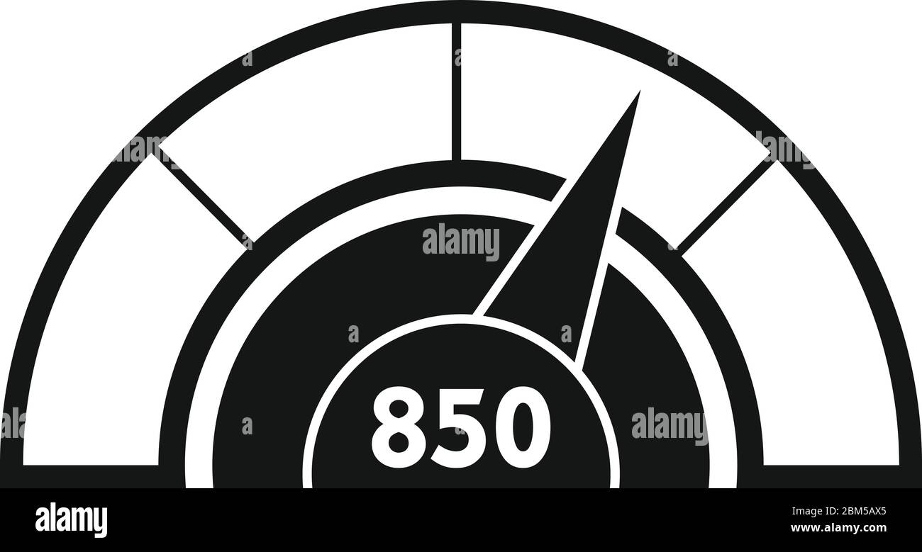 Good meter scale icon. Simple illustration of good meter scale vector ...