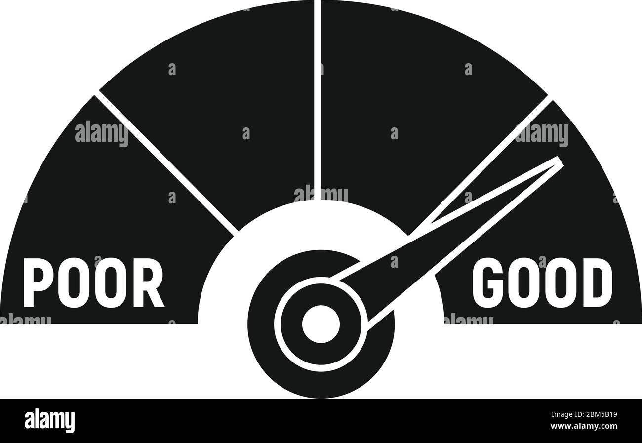 Good scale score icon. Simple illustration of good scale score vector ...