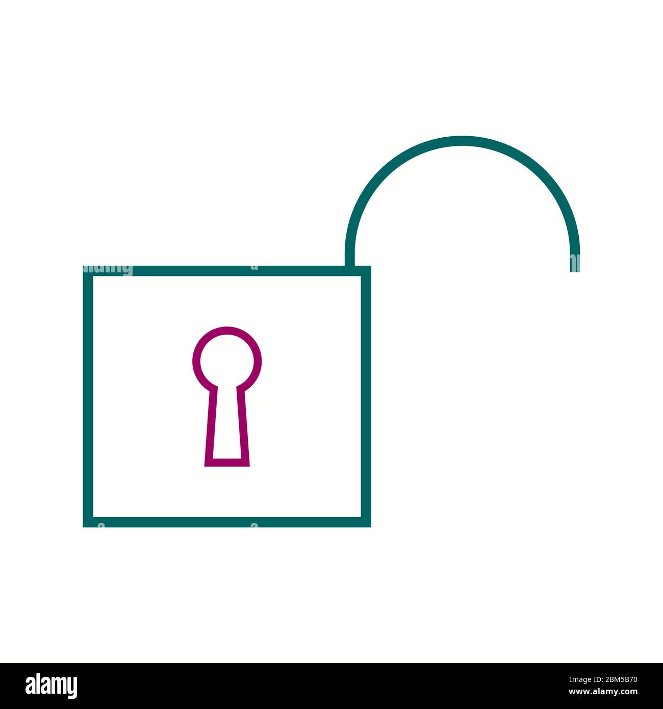 Beautiful Unlocked vector line icon Stock Vector Image & Art - Alamy
