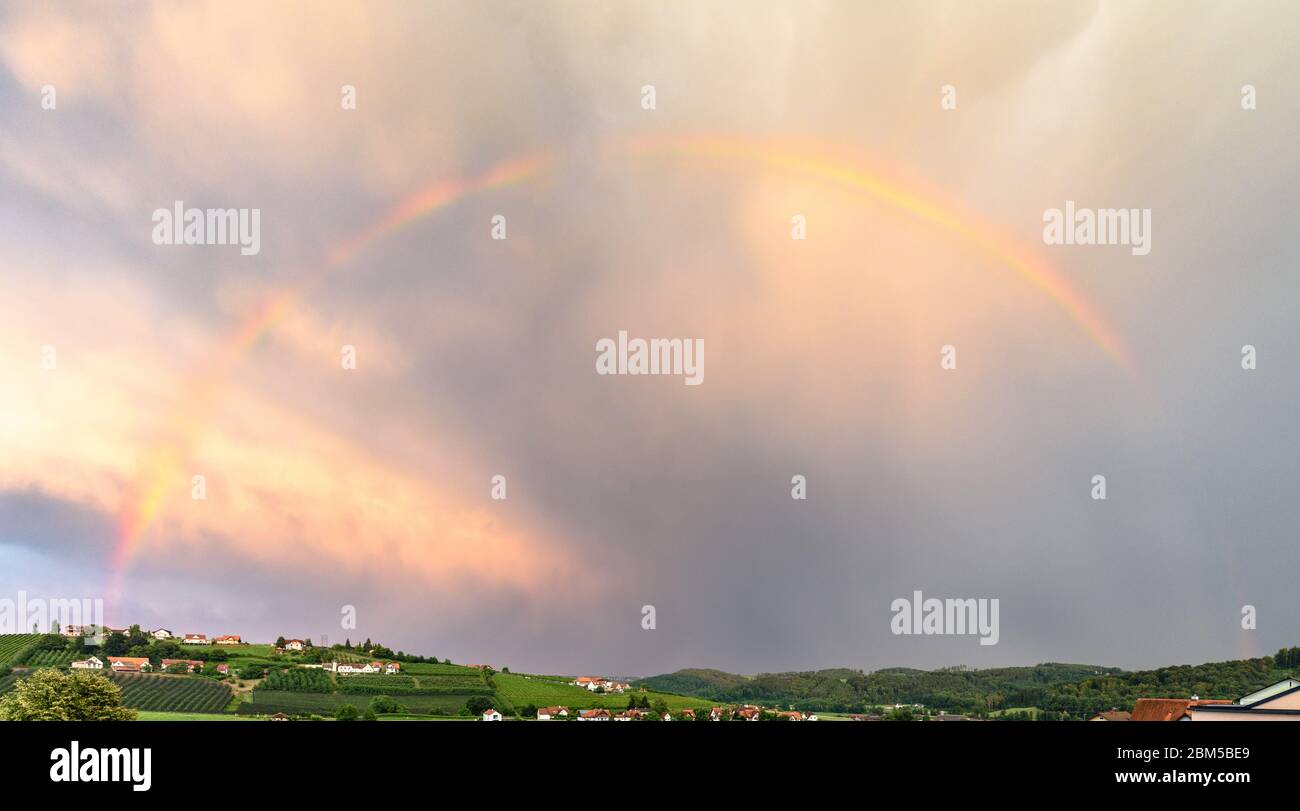 Full arc of rainbow hi-res stock photography and images - Alamy