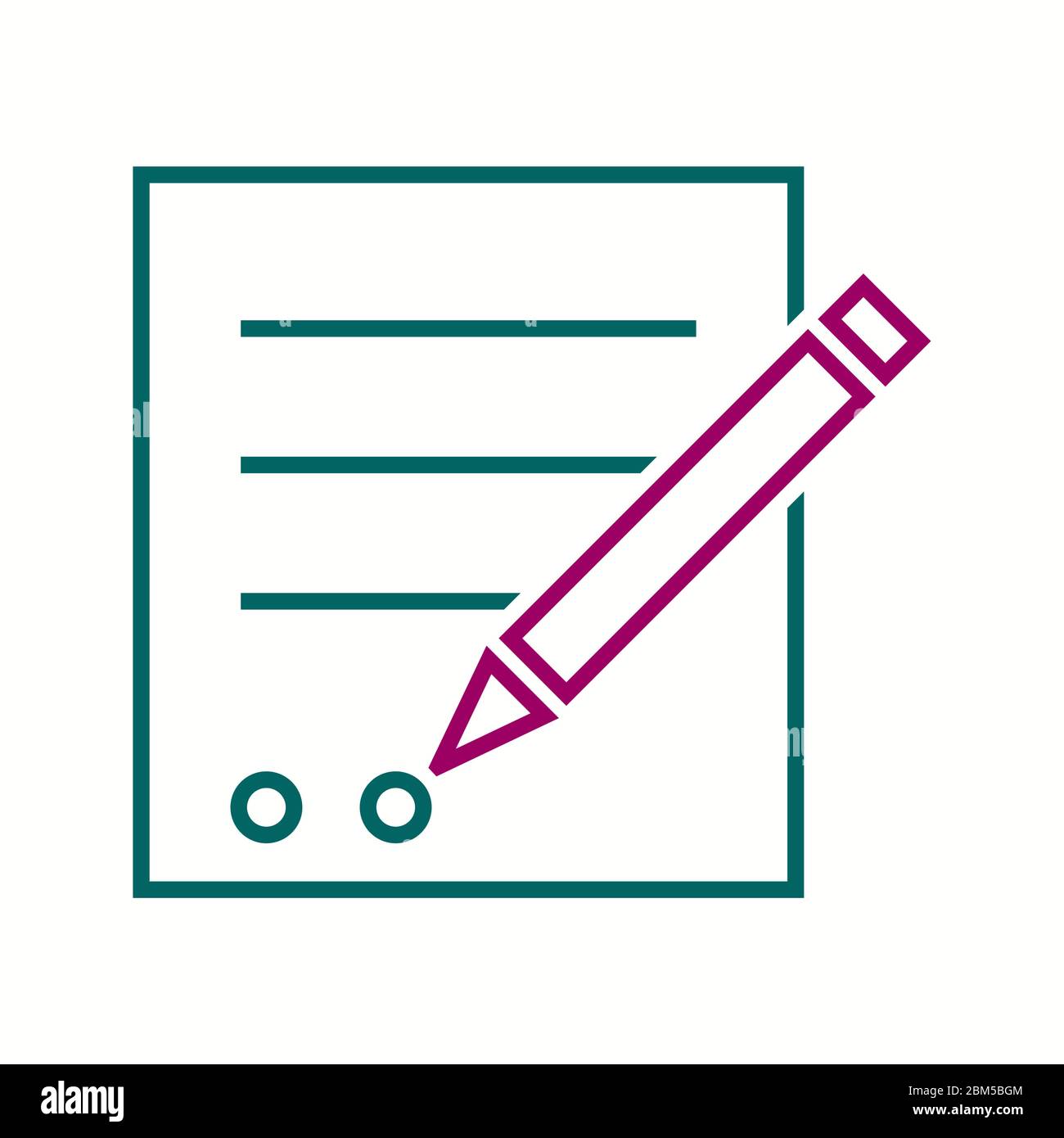 Beautiful Writing report vector line icon Stock Vector Image & Art - Alamy