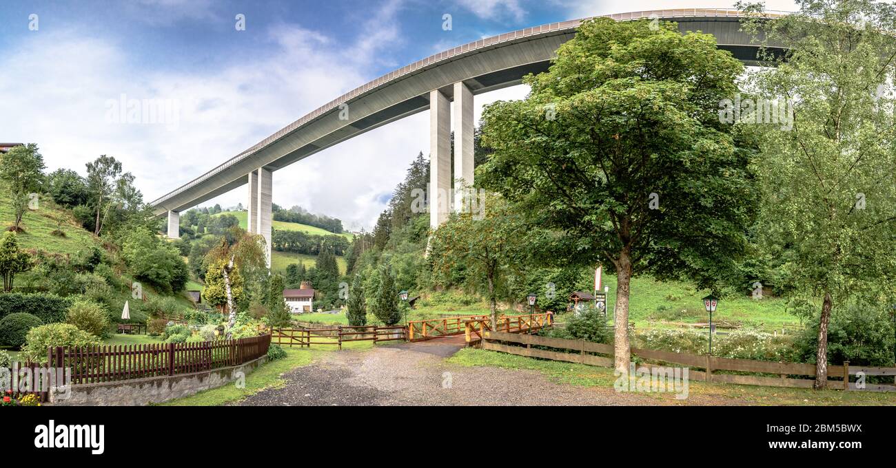 A viaduct on the A10 motorway above Kremsbach in Austria Stock Photo ...