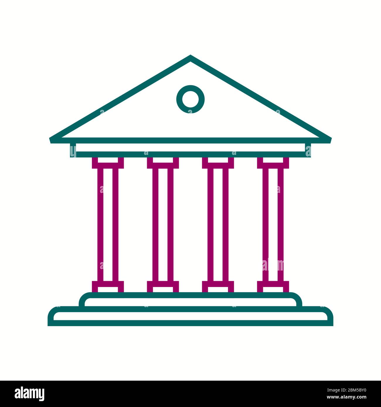 Beautiful Bank vector line icon Stock Vector Image & Art - Alamy