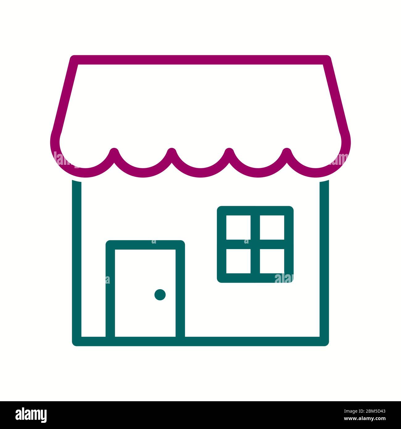 Beautiful Shop vector line icon Stock Vector Image & Art - Alamy