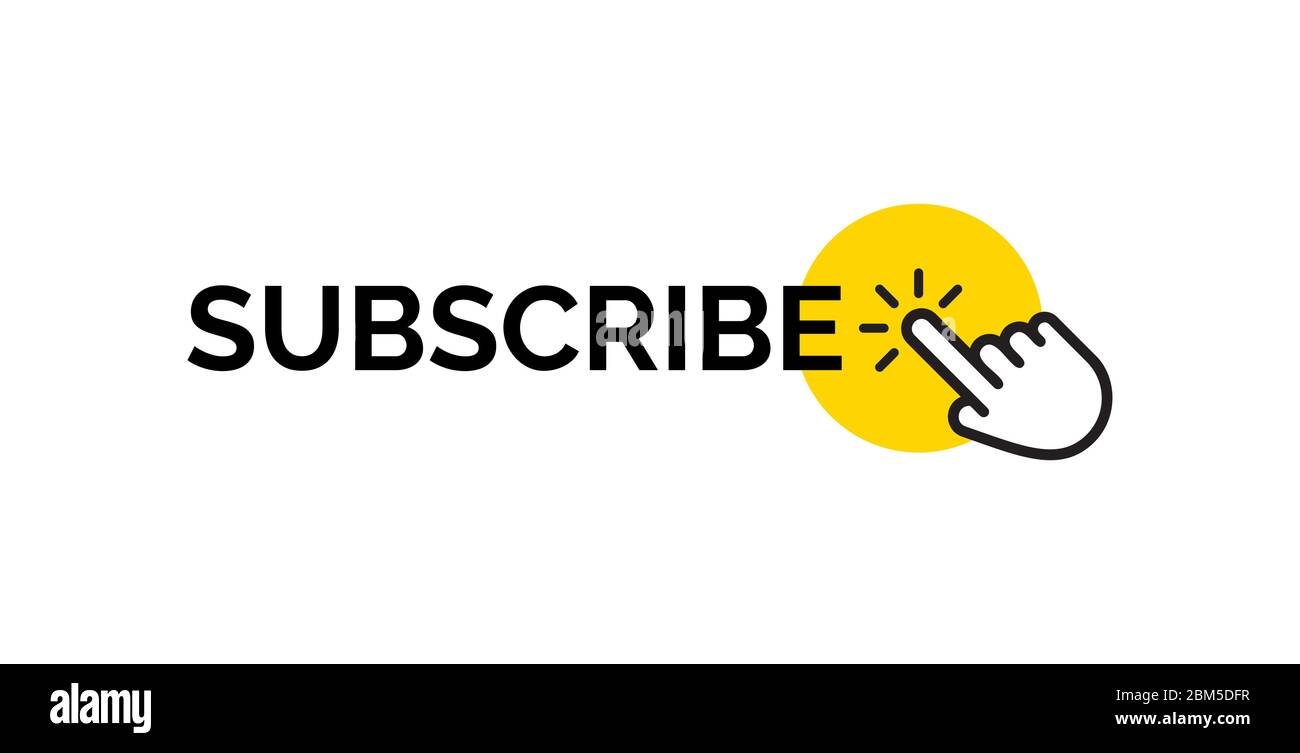 Subscribe message button simple icon web interface design element for ...