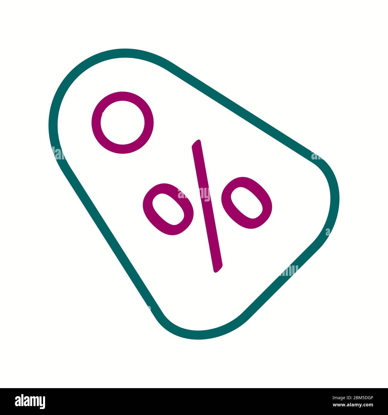Beautiful Percentage tag vector line icon Stock Vector Image & Art - Alamy