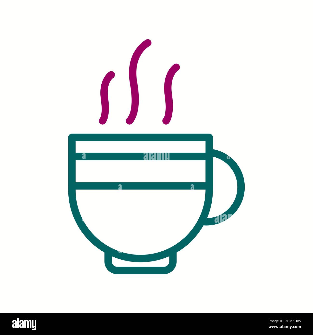 Beautiful Hot tea vector line icon Stock Vector Image & Art - Alamy