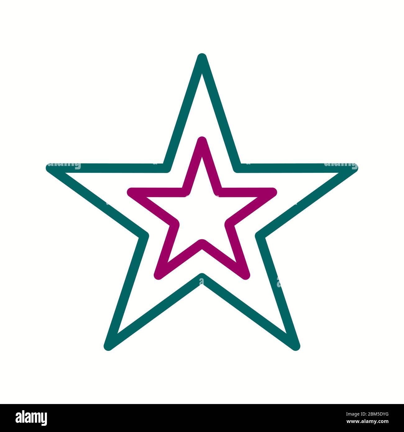Beautiful Star vector line icon Stock Vector Image & Art - Alamy