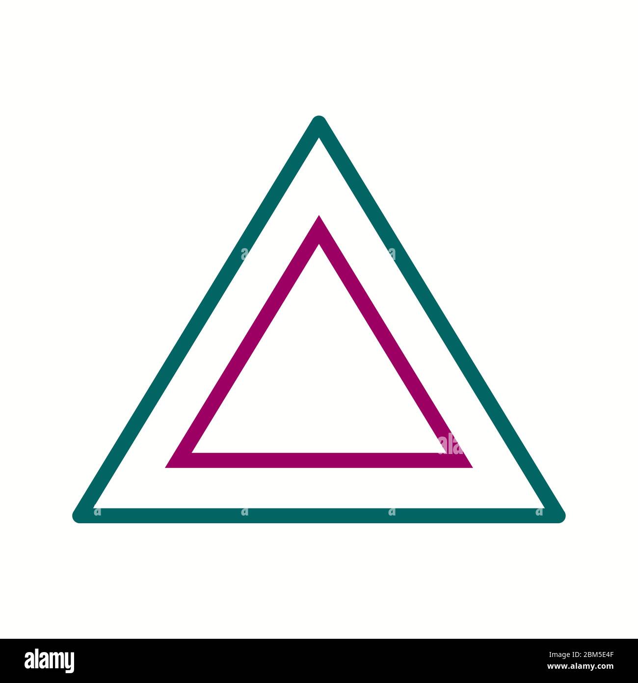 Beautiful Triangle vector line icon Stock Vector Image & Art - Alamy