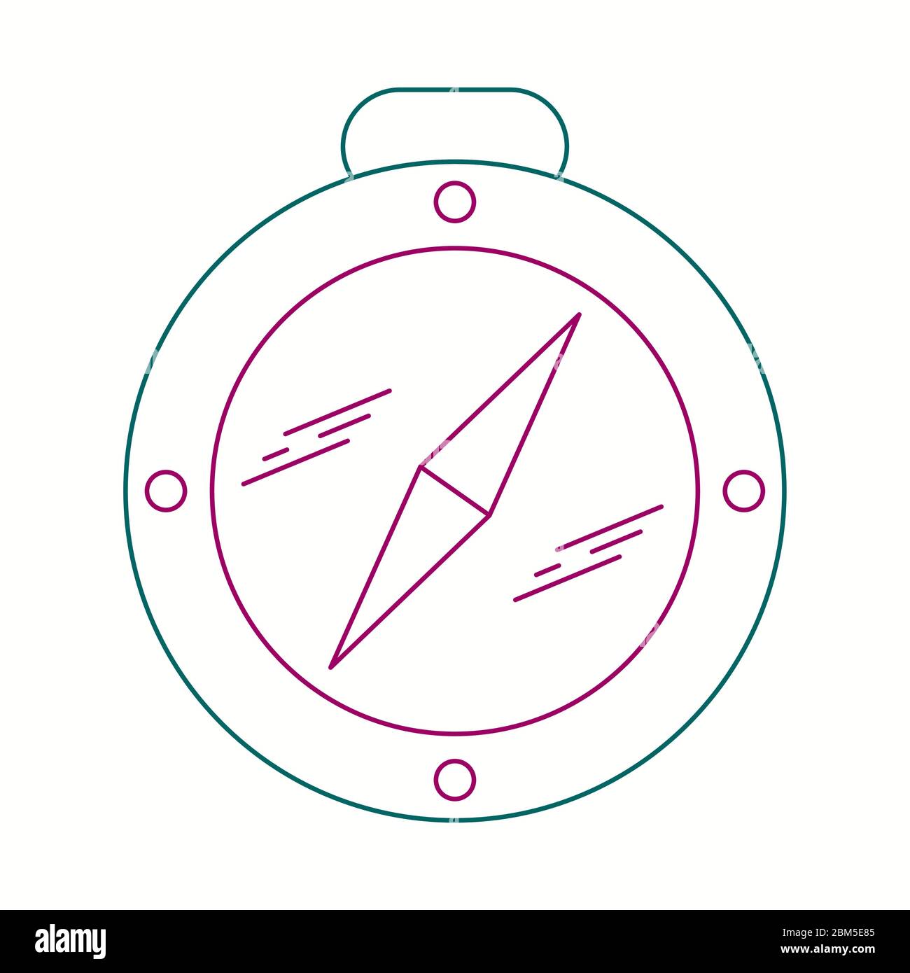 Beautiful compass vector line icon Stock Vector Image & Art - Alamy