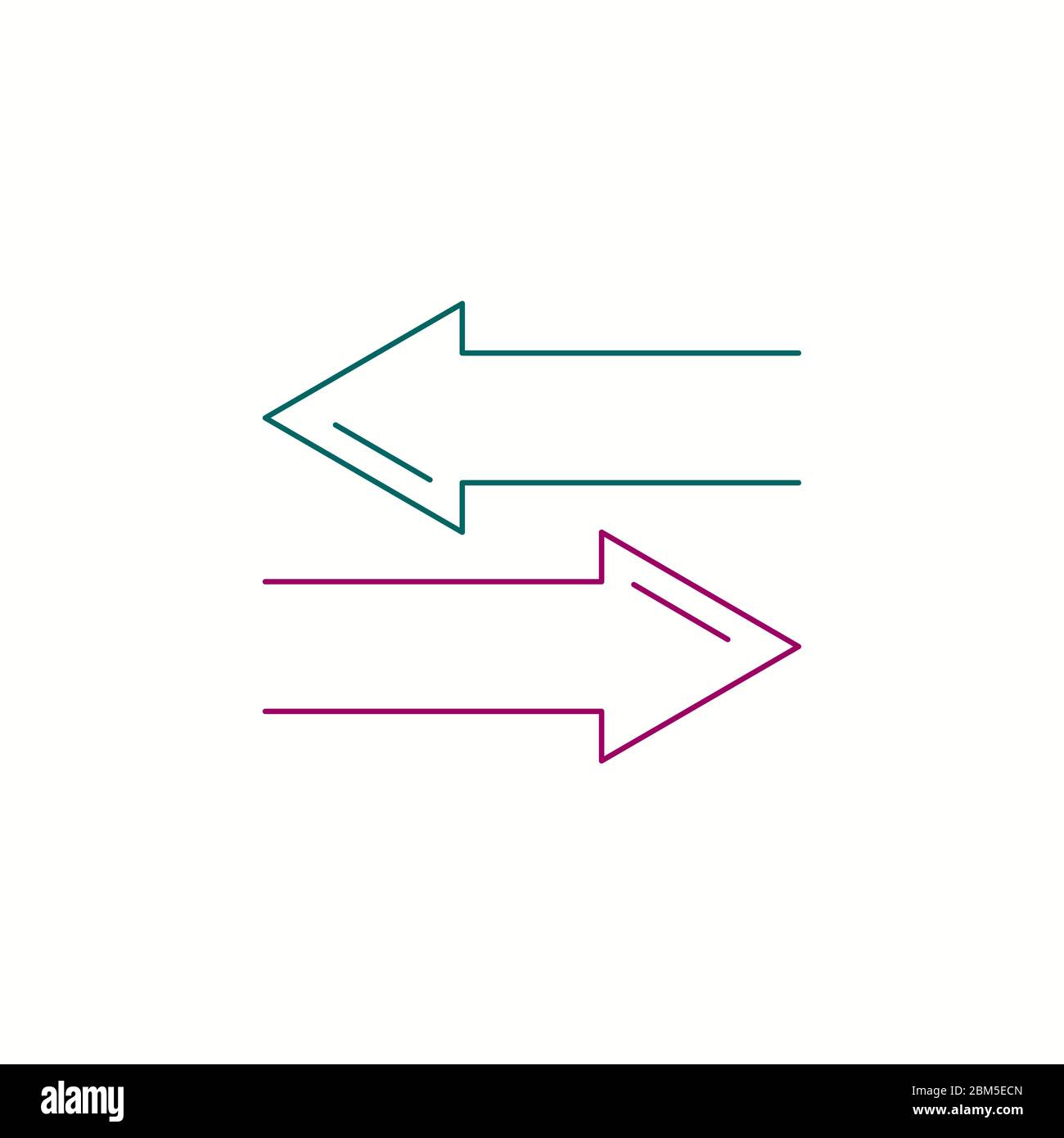 Left right arrows Cut Out Stock Images & Pictures - Alamy