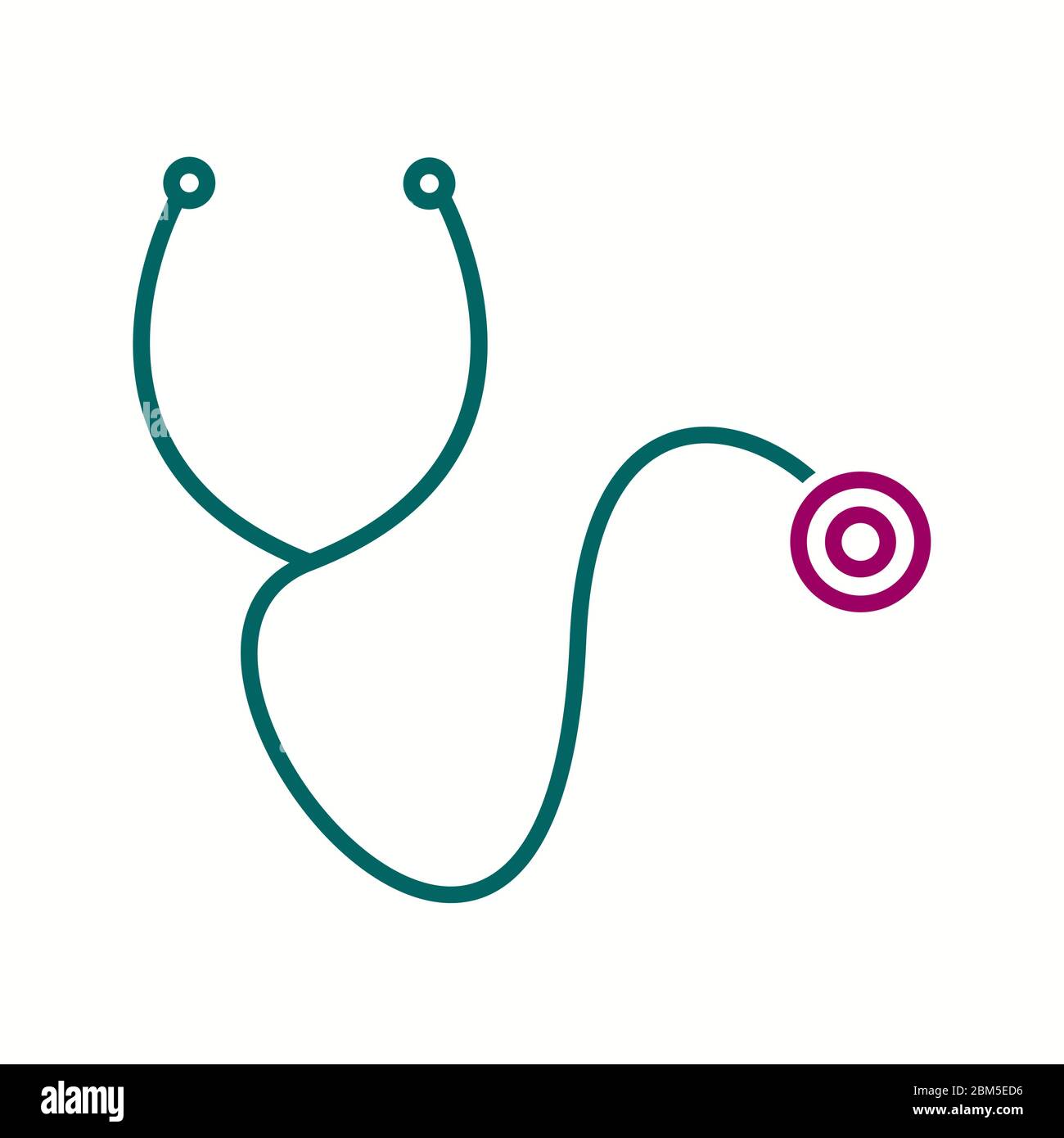 Beautiful stethoscope vector line icon Stock Vector Image & Art - Alamy