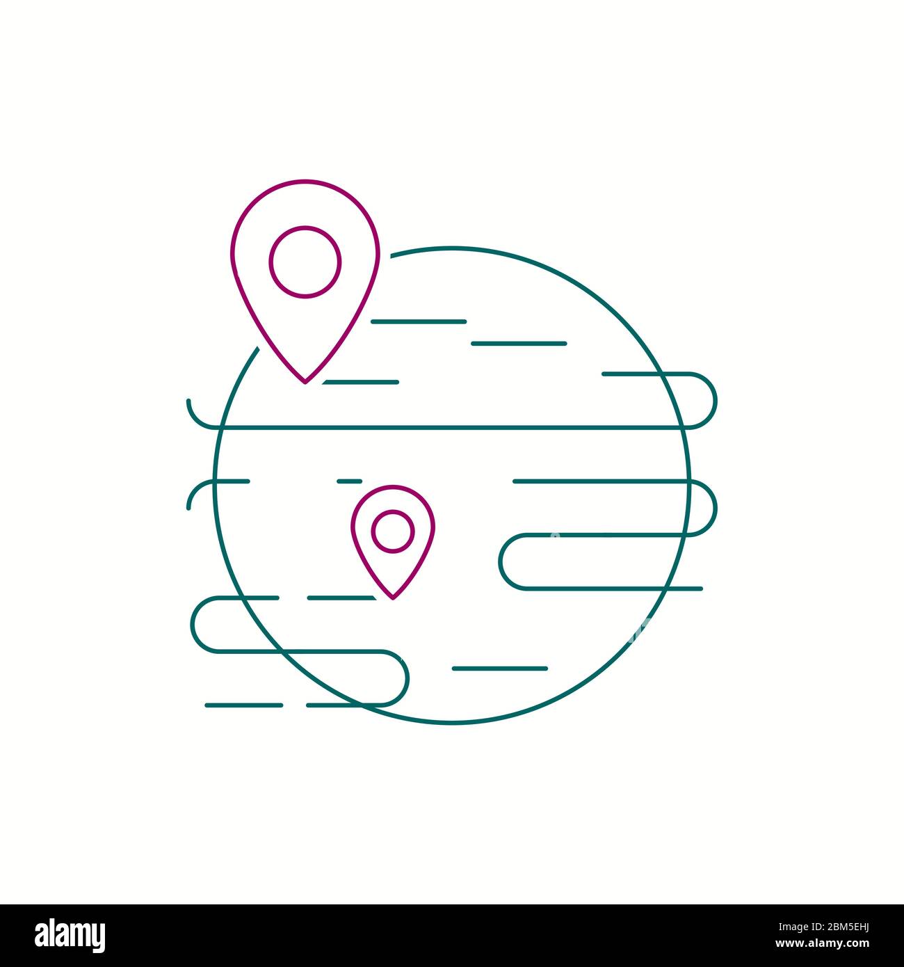 Map with places Cut Out Stock Images & Pictures - Alamy