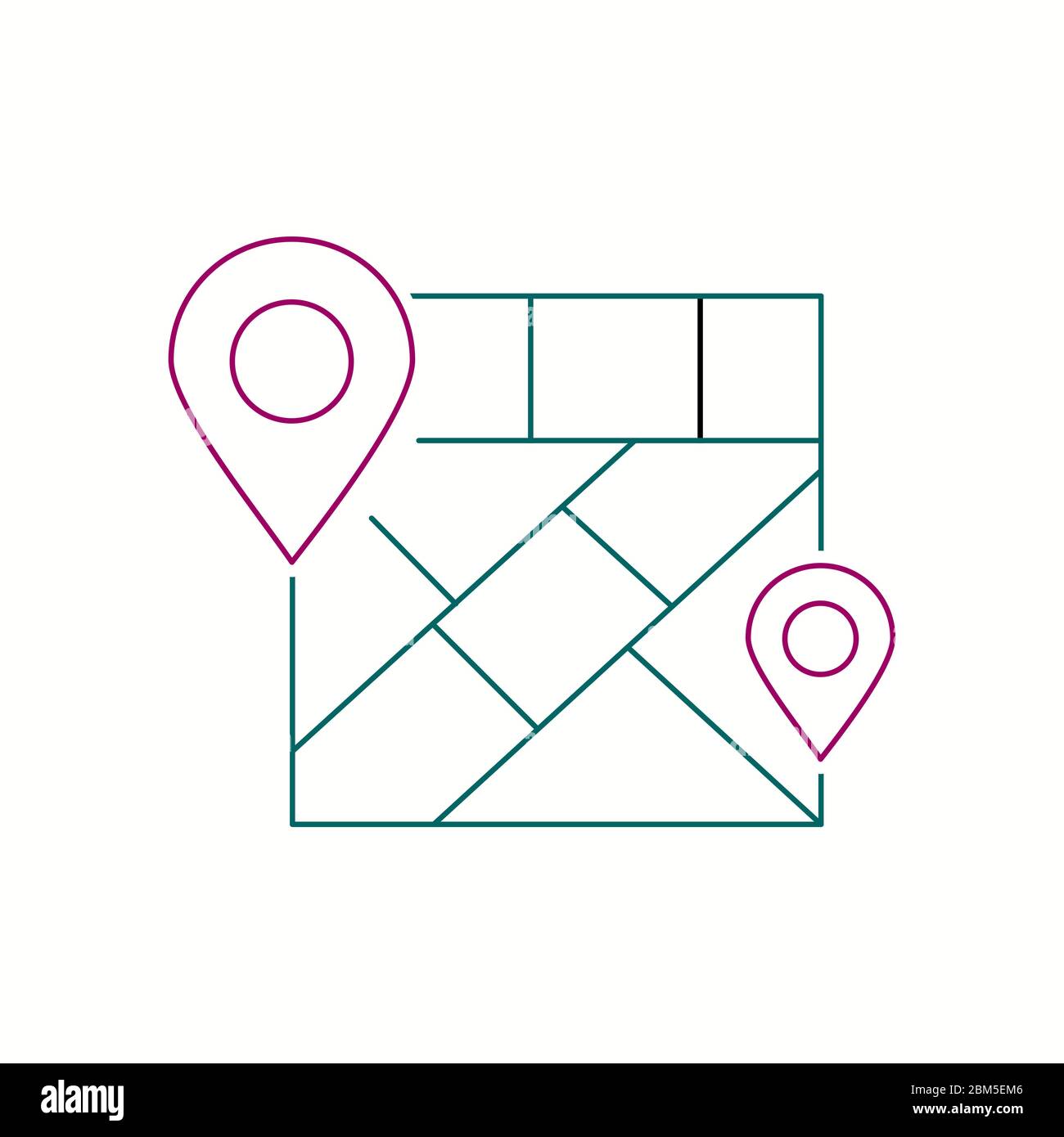 Find places on map hi-res stock photography and images - Alamy