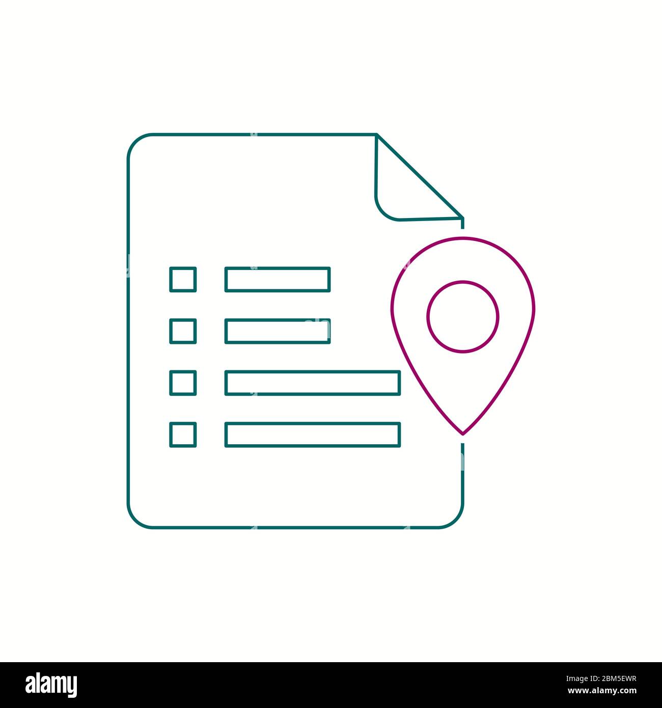 Files location vector line icon Stock Vector Image & Art - Alamy