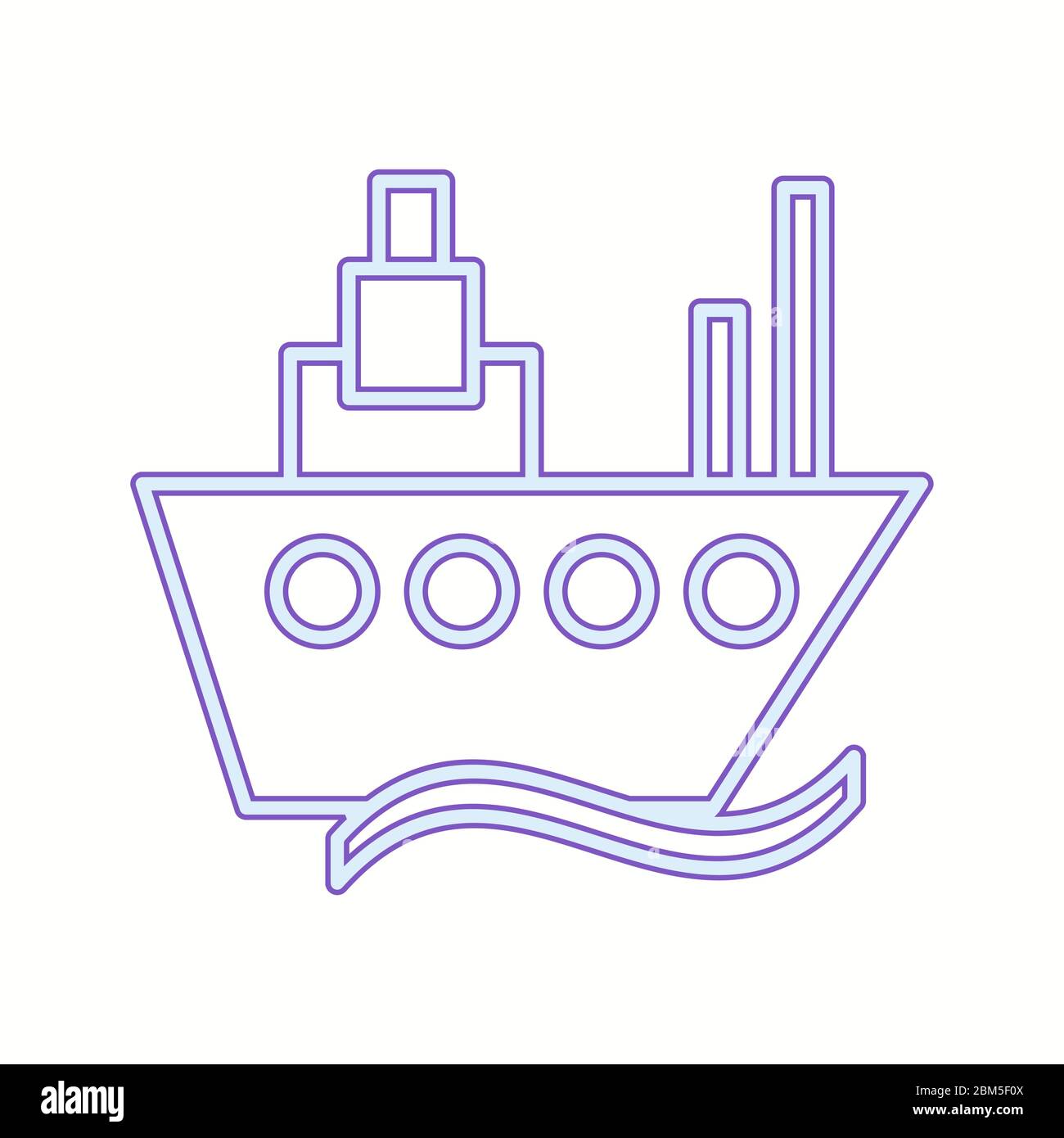 Beautiful Ship Vector line icon Stock Vector Image & Art - Alamy