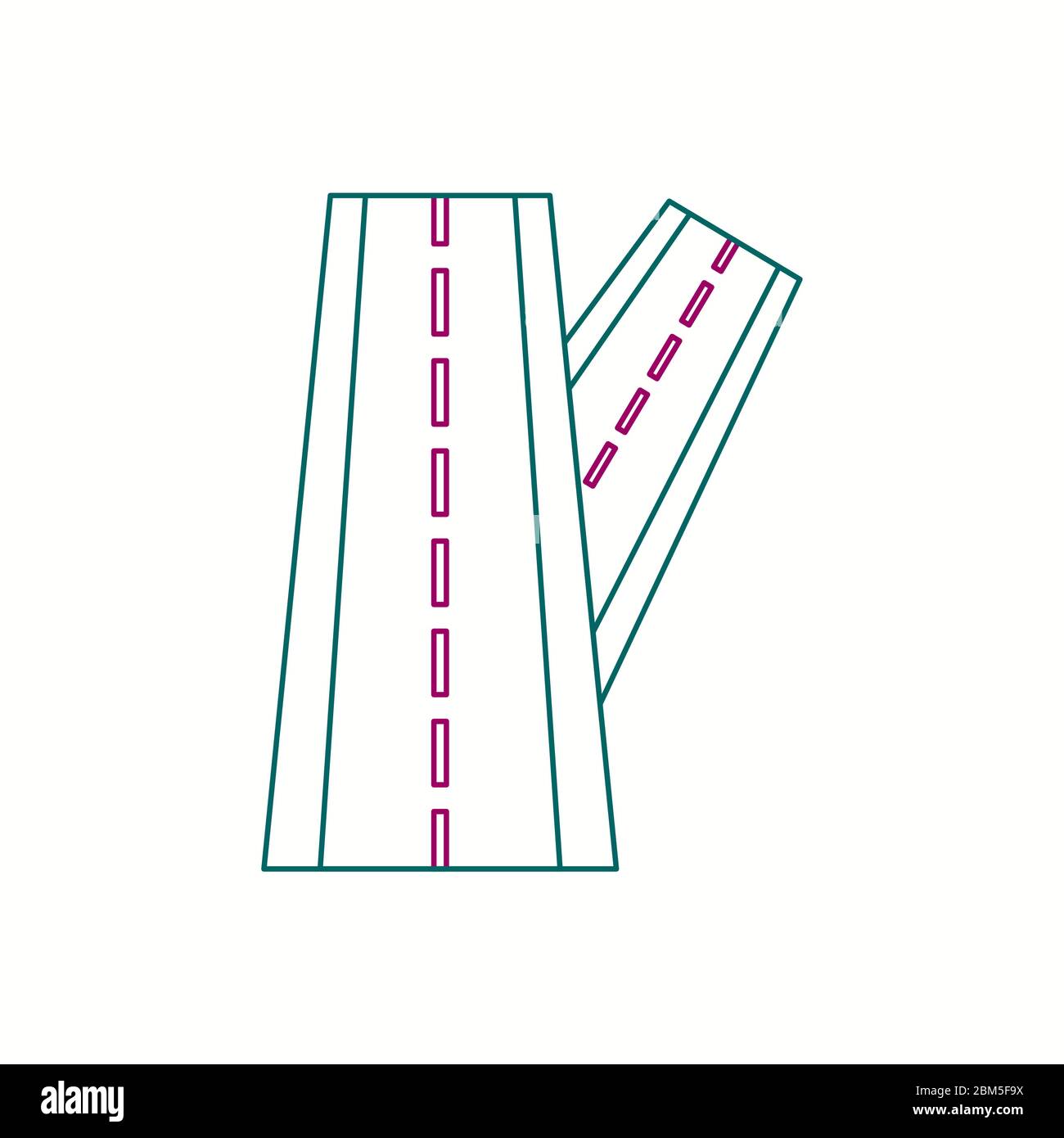 Link Road line icon Stock Vector Image & Art - Alamy