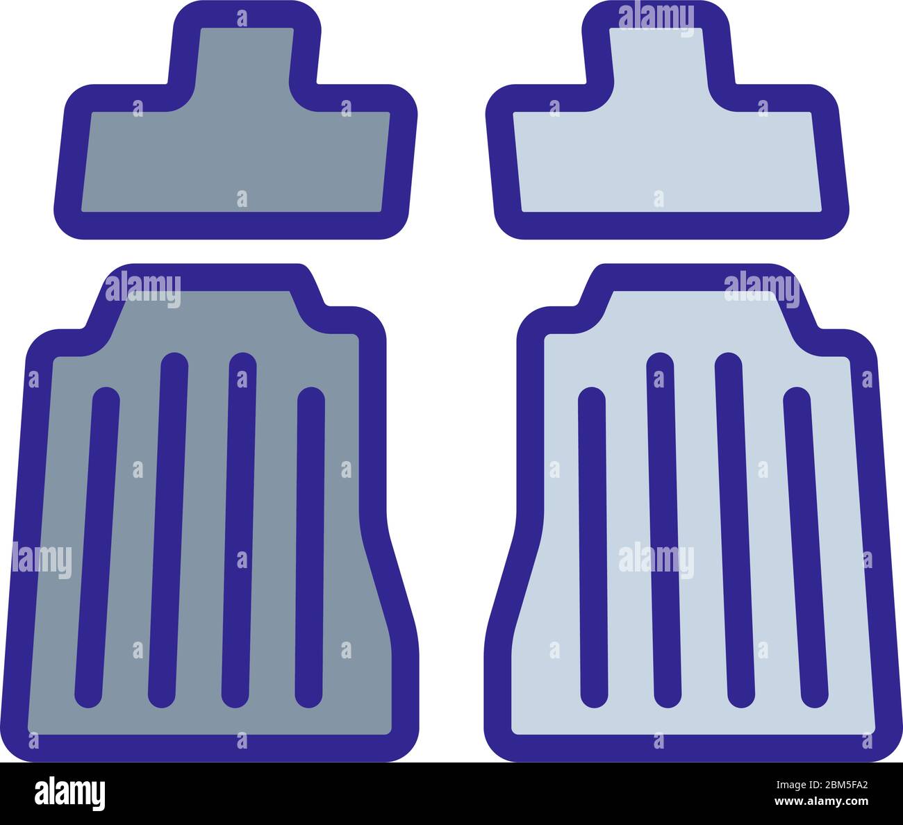 fully rubber car mats icon vector outline illustration Stock Vector ...